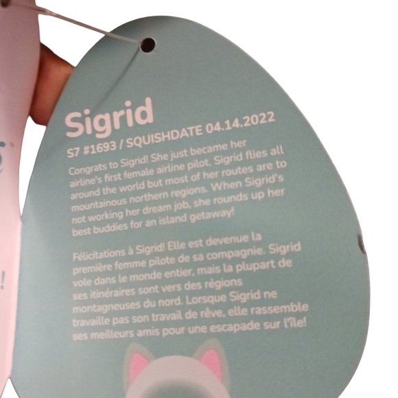 squishmellow | Toys | Sigrid The Cat Original Squishmallow 7 Nwt | Poshmark
